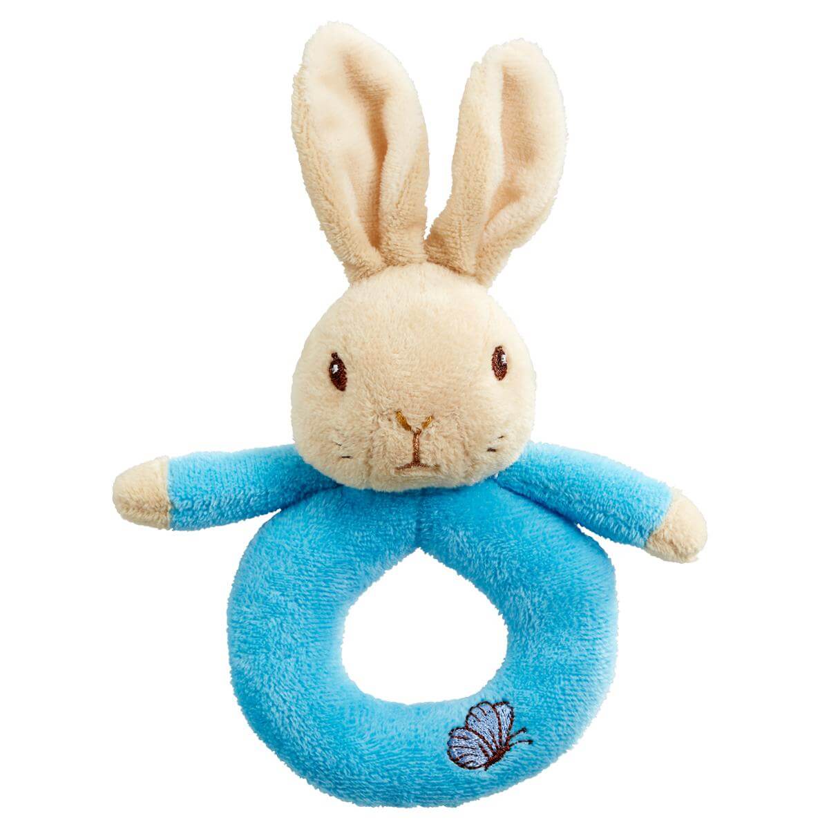 Peter Rabbit & Flopsy Bunny Plush Ring Rattles | Rainbow Designs