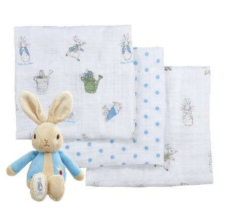 Peter Rabbit Soft Toy & Muslin Gift Set | Rainbow Designs - The Home of ...