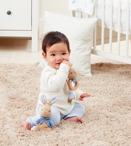 Peter Wooden Ring Rattle | Rainbow Designs - The Home of Classic Characters