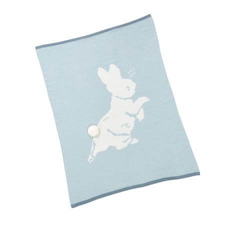 Peter Rabbit Signature Knitted Blanket with soft toy | Rainbow Designs ...